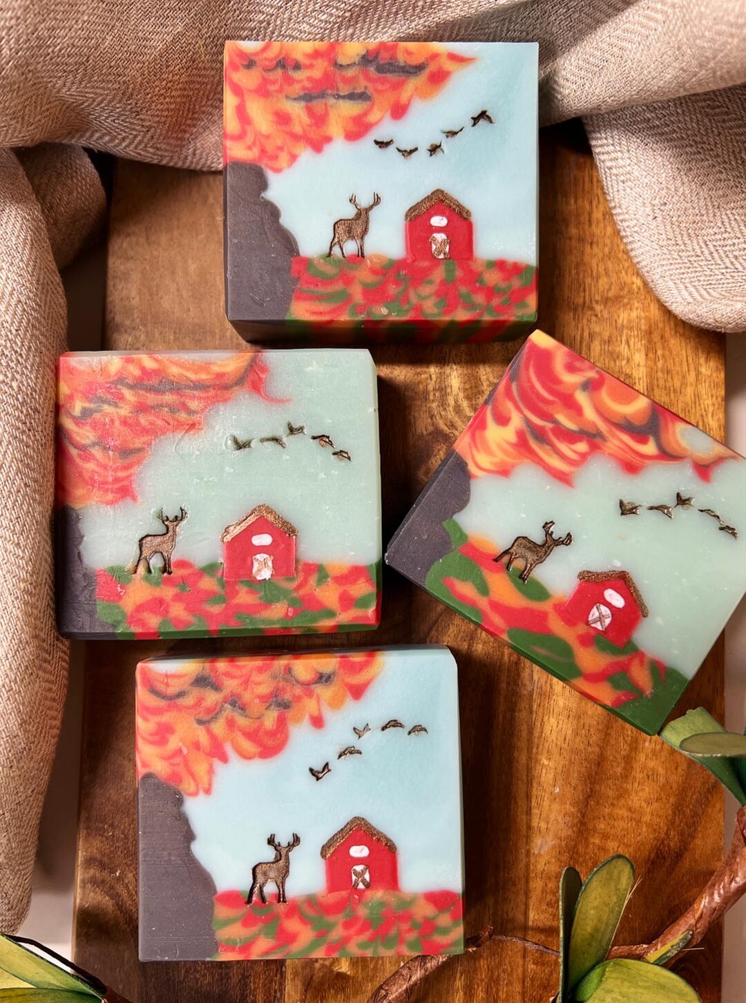 Red Barn Soap, Handmade, Cold Process Soap, Design Soap - Etsy