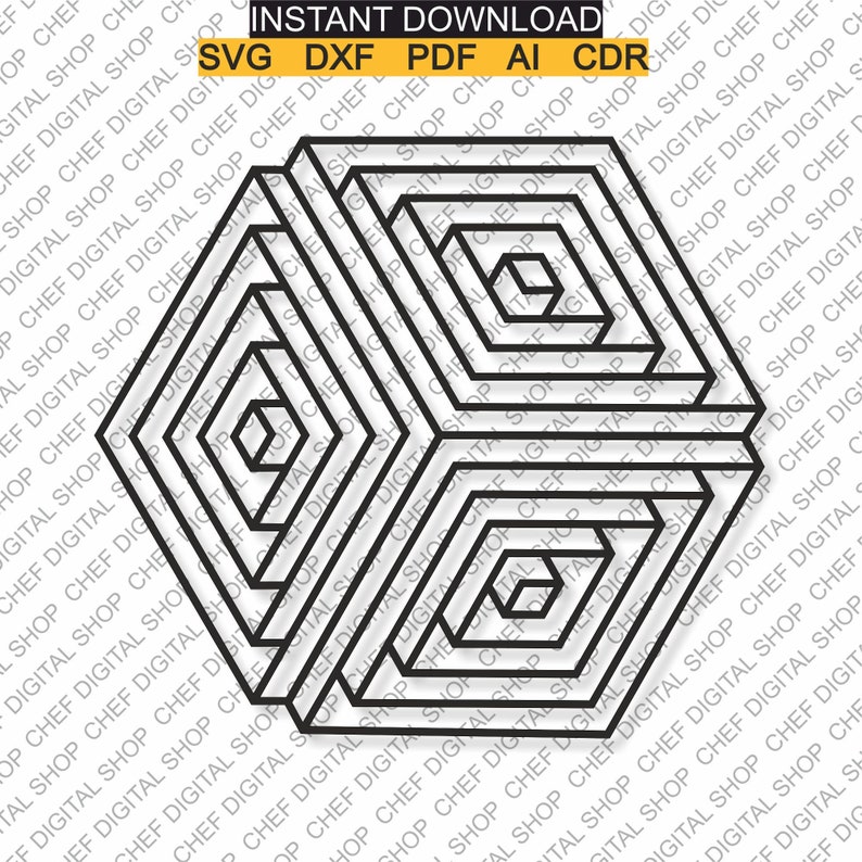 Geometry Wall Art Laser Cut File Wall Decor Glowforge - Etsy