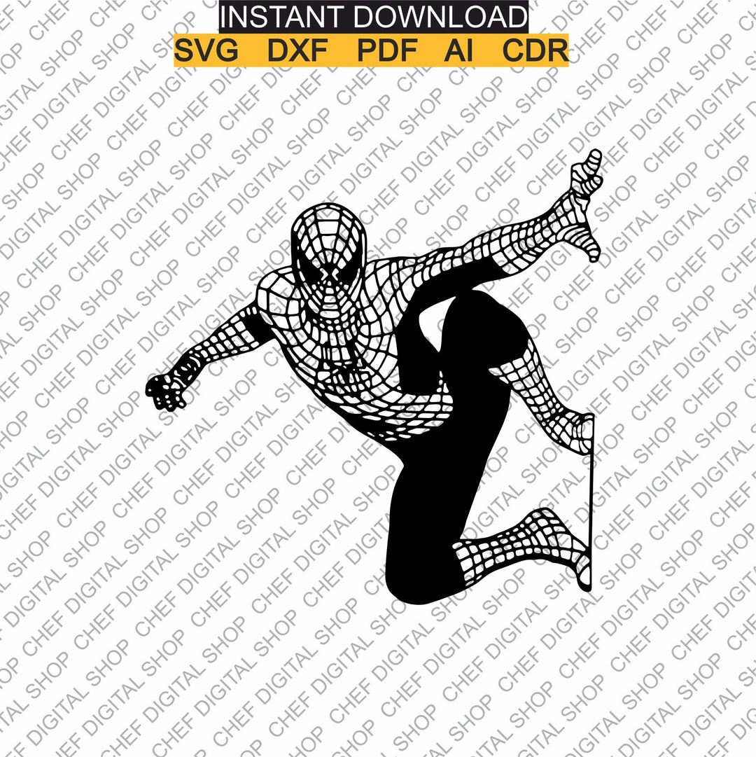 Spiderman Wall Art, Laser Cut File, Wall Decor, Glowforge Files ...