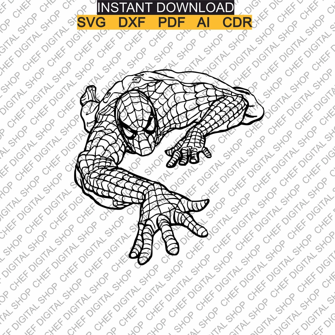 Spiderman Wall Art, Laser Cut File, Wall Decor, Glowforge Files ...