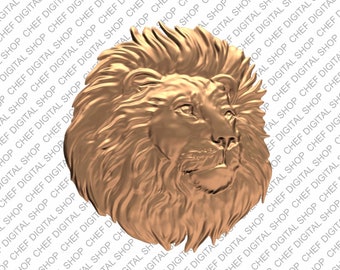 Lion Cnc Files for Wood Router - Etsy