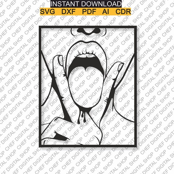 Two Fingers Wall Art Laser Cut File Wall Decor Glowforge - Etsy