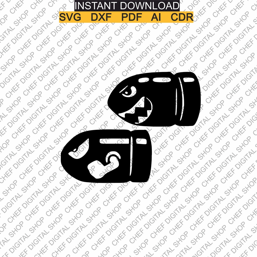 Angry Bullet Wall Art Laser Cut File Wall Decor Glowforge - Etsy