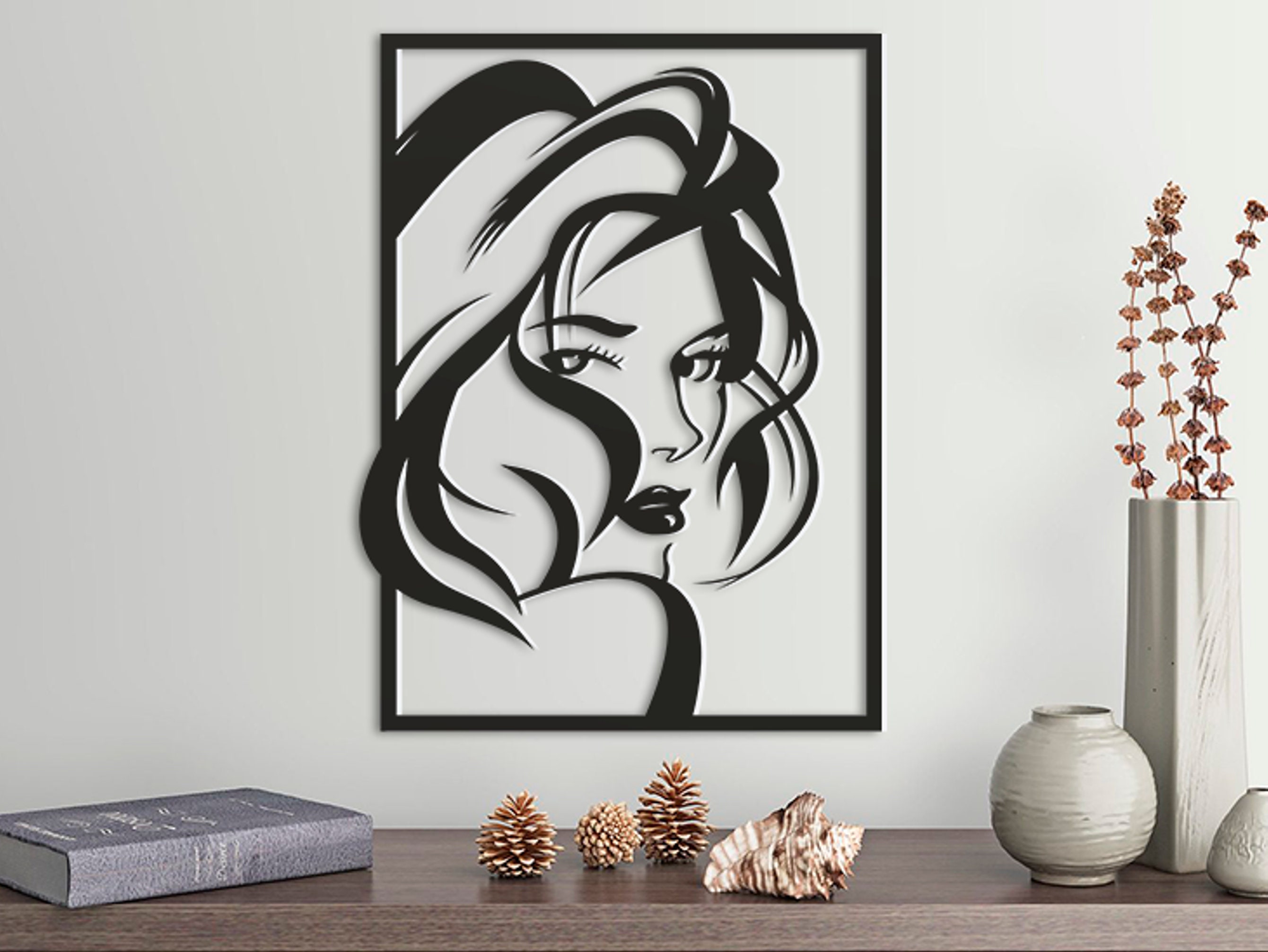 Look Wall Art, Laser Cut File, Wall Decor, Glowforge Files, Digital ...