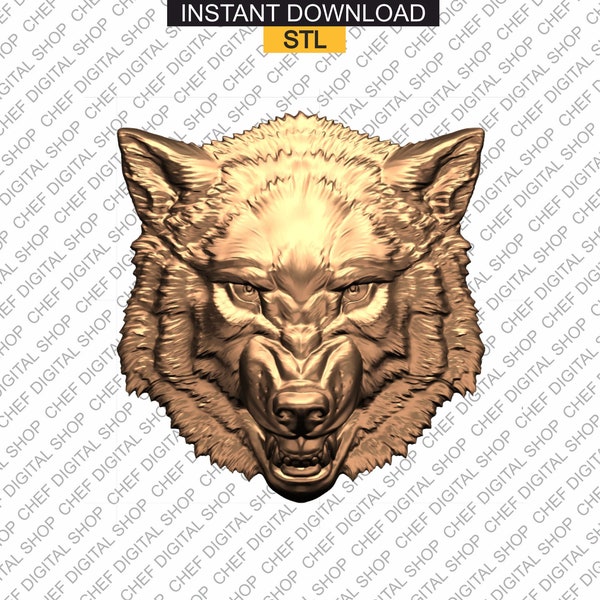Stl Wolf Cnc Files - Etsy