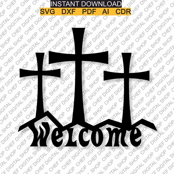 Welcome Wall Art Laser Cut File Wall Decor Glowforge Files - Etsy