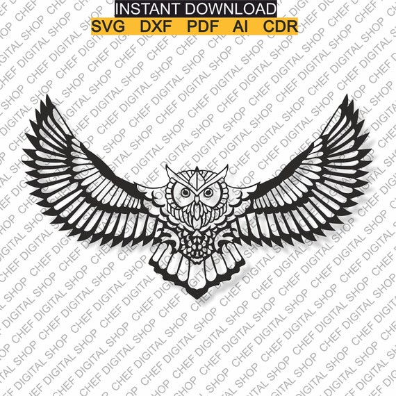 Owl Wall Art Laser Cut File Wall Decor Glowforge Files - Etsy