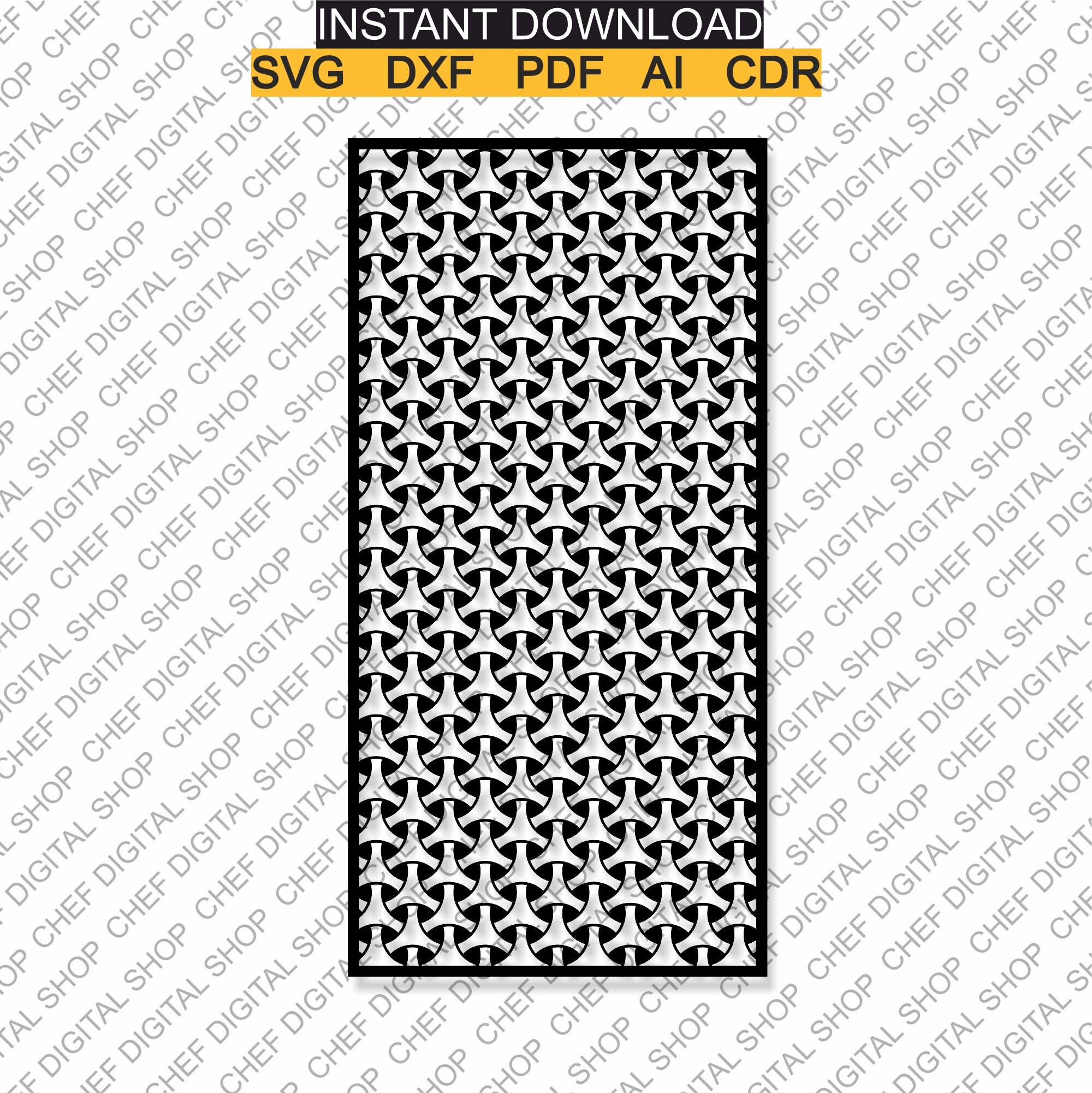 Pattern Wall Art, Laser Cut File, Wall Decor, Glowforge Files, Digital ...
