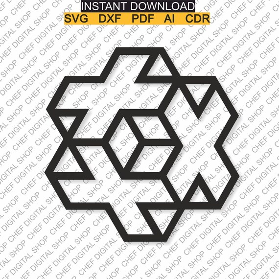 Geometry Wall Art Laser Cut File Wall Decor Glowforge - Etsy