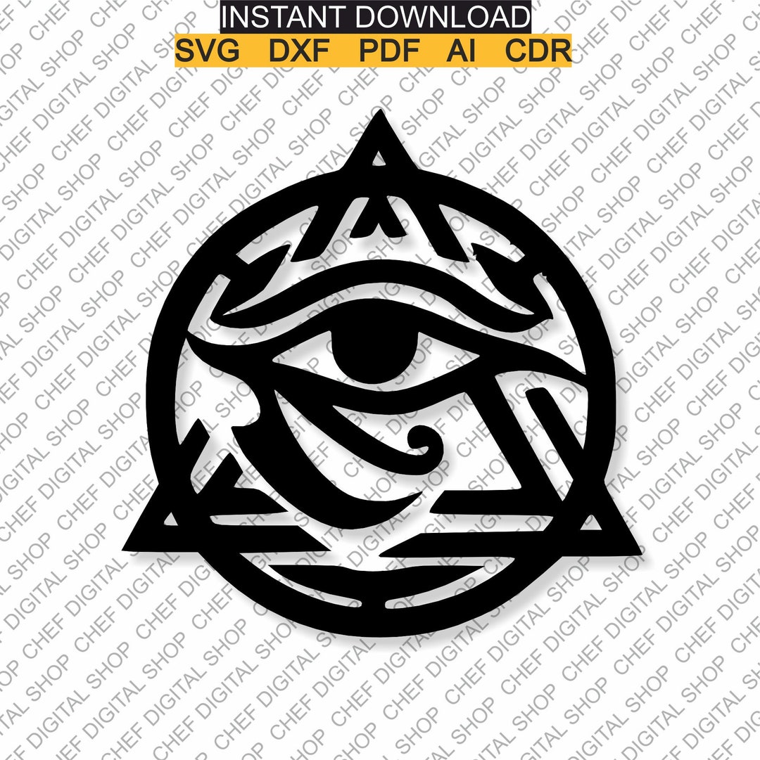 Illuminati Triangle Wall Art, Laser Cut File, Wall Decor, Glowforge ...