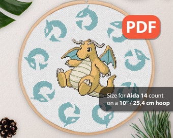 Dragonite Pixel Art - Etsy Australia