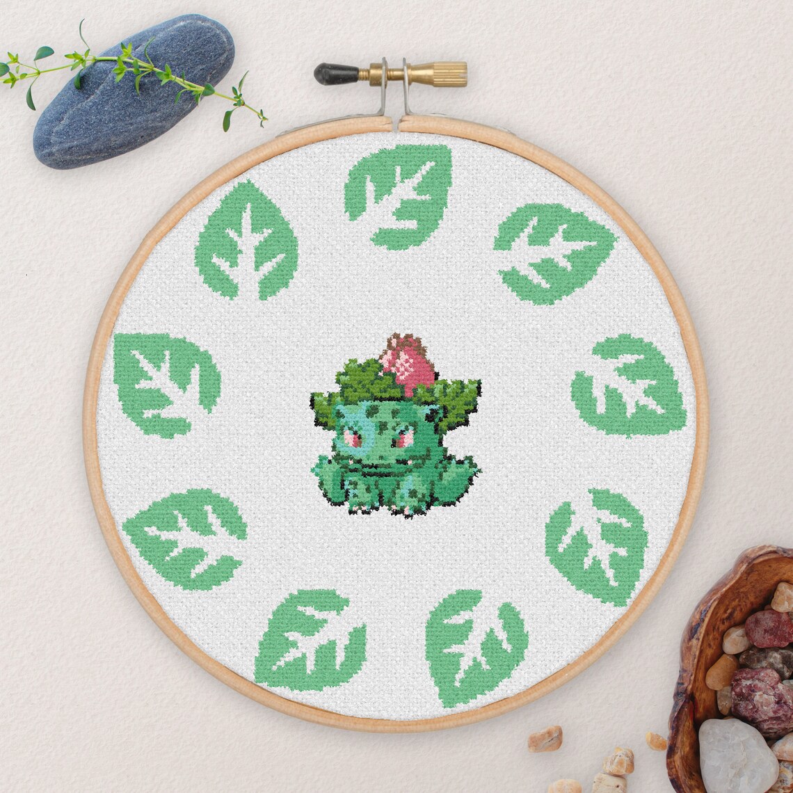 Ivysaur Pokemon Pixel Art Cross Stitch Pattern PDF Instant - Etsy