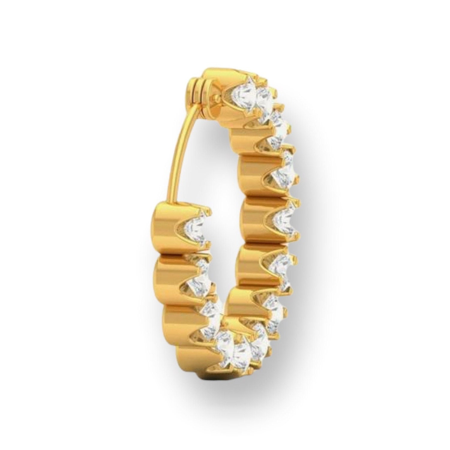 Natural Diamond Unique Nose Ring for Women Latest Collection / 18K ...