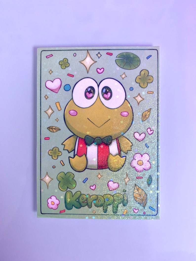 Sanrio Holographic Trading Cards | Collectible Character Cards - Etsy