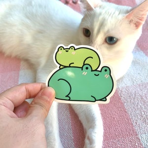 Frog Pile Vinyl Sticker - Etsy