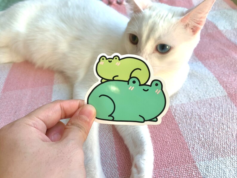 Frog Pile Vinyl Sticker - Etsy