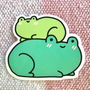 Frog Pile Vinyl Sticker - Etsy