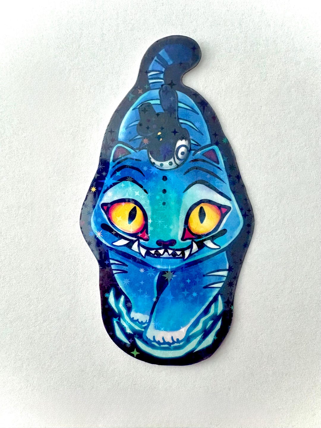 Derpy Tiger Sussy Bird Vinyl Holographic Sticker | Waterproof - Etsy
