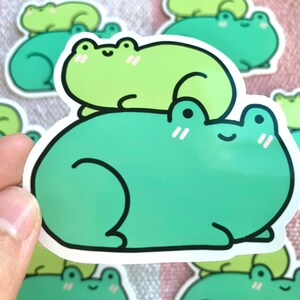 Frog Pile Vinyl Sticker - Etsy