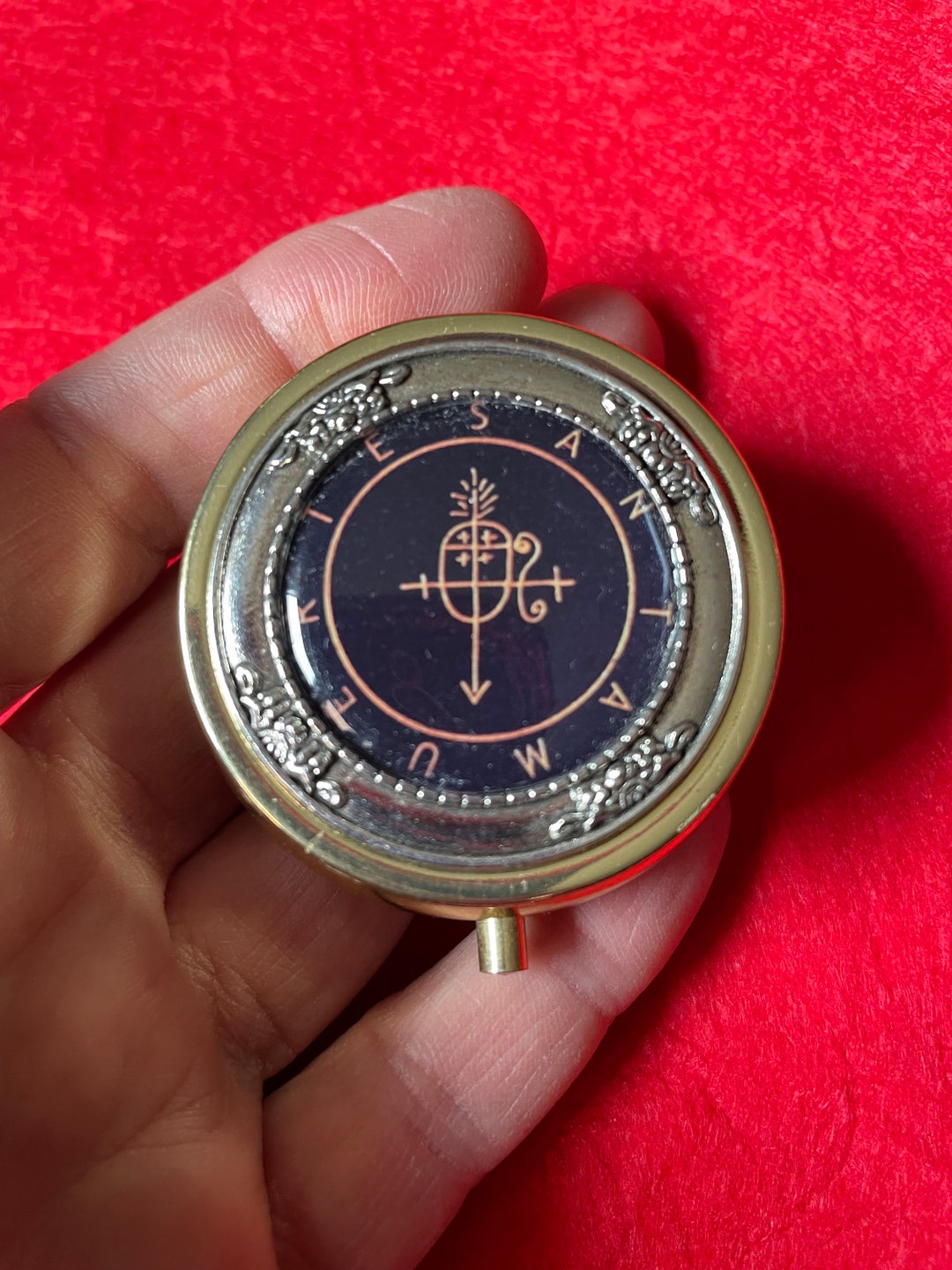 Santa Muerte Symbol Symbol Seal of La Santa Muerte Little Box - Etsy