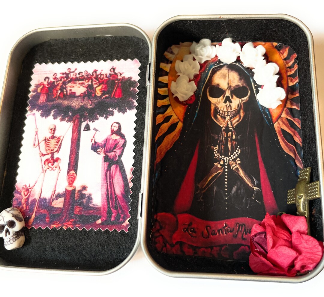 La Santa Muerte - Small Oratory Pocket Sanctuary - Wicca Altar ...