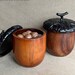 Handmade Wooden Acorn Box, Rustic Kitchen Storage, Unique Home Decor ...