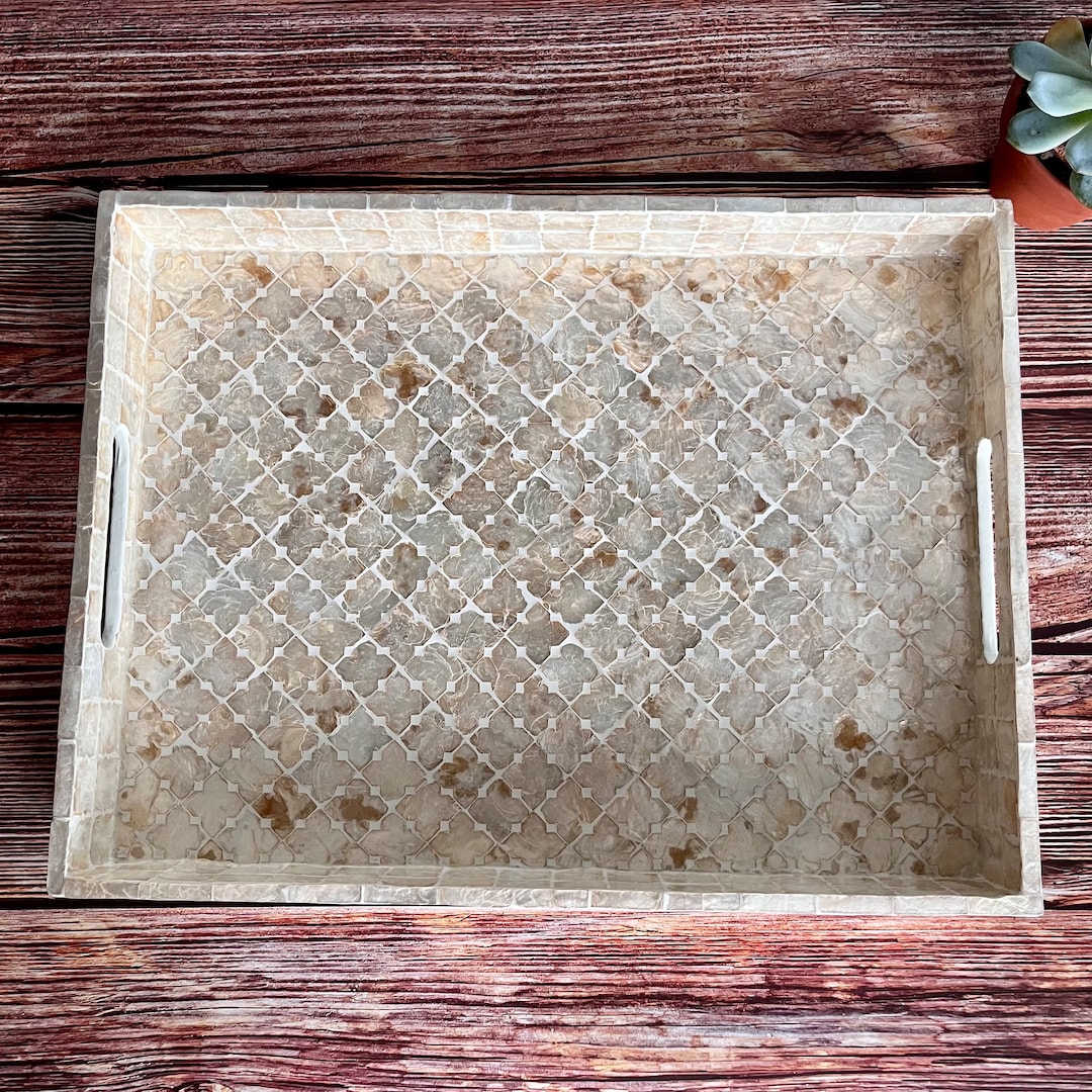 Breakfast Tray Mother Pearl Serving Tray Coffee Table Tray - Etsy