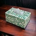Mother Pearl Inlay Tissue Box Vintage Style, Rectangle Tissue Box ...