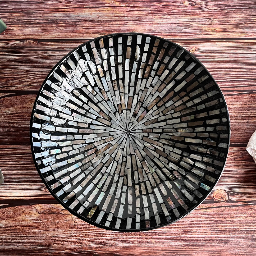 Handmade Mother Pearl Inlay Bowl Decorative Table Display - Etsy