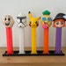 Pez Dispenser Floating Wall Display Stand, Holds 5 Collectible Footed ...