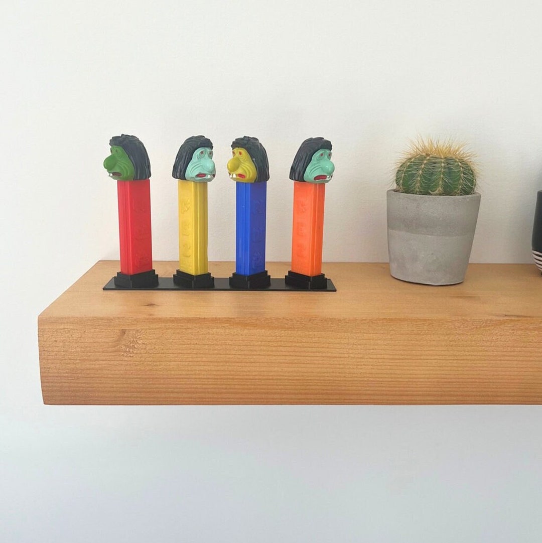 Slanted Pez Display for Four Vintage No Feet Pez Dispensers (PEZ NOT ...