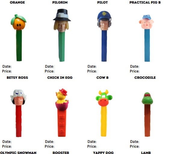 Vintage Pez Collector Tracker Poster 2 of 2 24 in X 36 In - Etsy