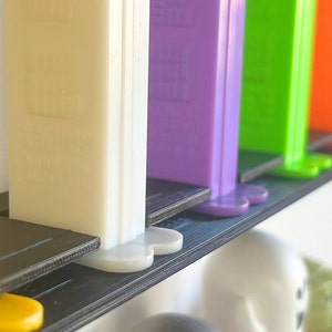 Pez Dispenser Floating Wall Display Stand, Holds 5 Collectible Footed ...