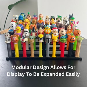 Pez Dispenser Stadium Display Stand, Display Case Holds 25 Footed Pez ...