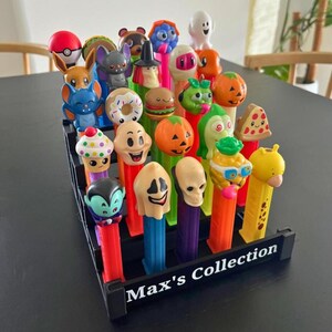 Pez Dispenser Stadium Display Stand, Display Case Holds 25 Footed Pez ...