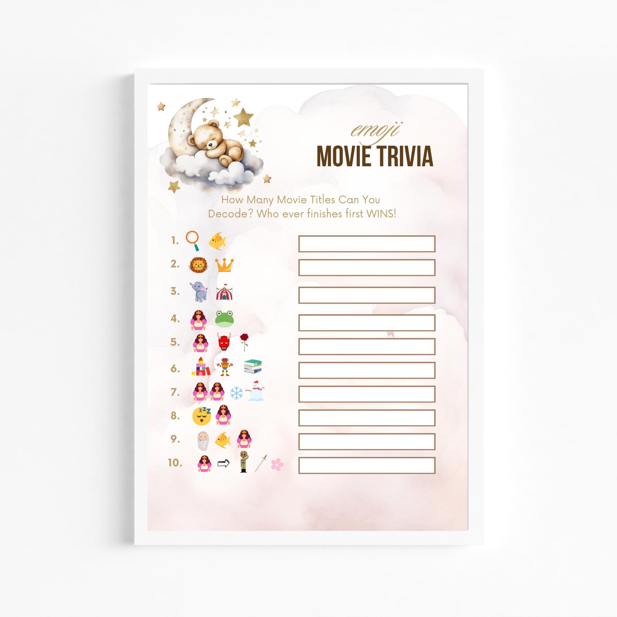 Heaven Sent Baby Shower Games | Moon and Stars Boy or Girl Invites | A ...