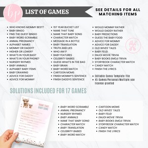 Highland Cow Baby Shower Game Bundle Editable, Girl Highland Cow Baby ...