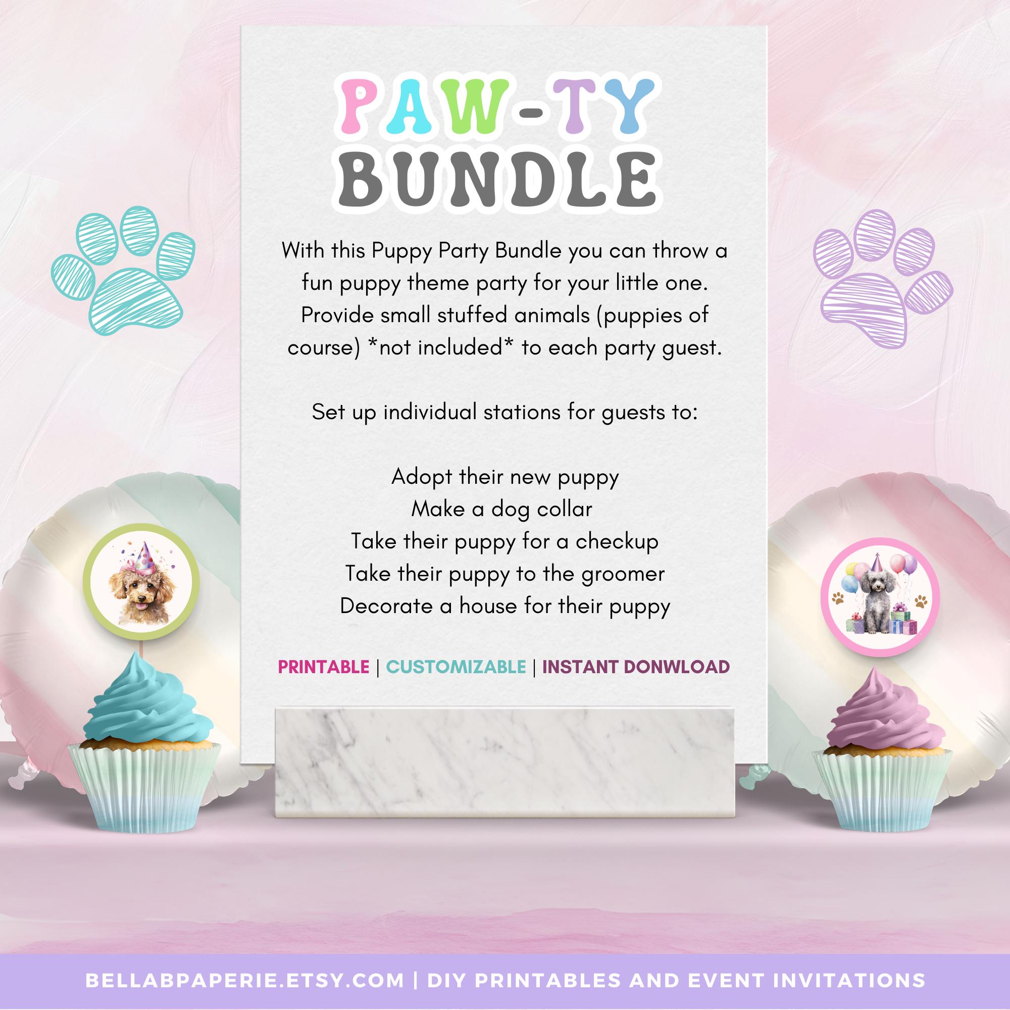 Two Let the Dogs Out Birthday Party Bundle, Puppy Party, Second ...