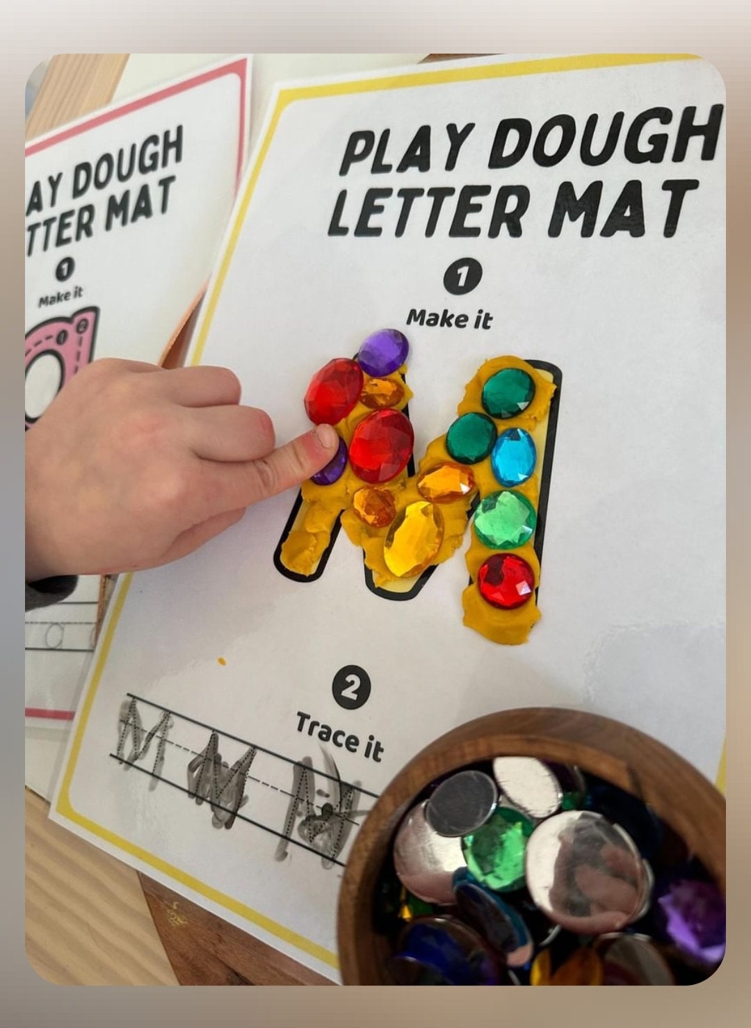 ABC Upper Case Letter Playdough Mats - Etsy
