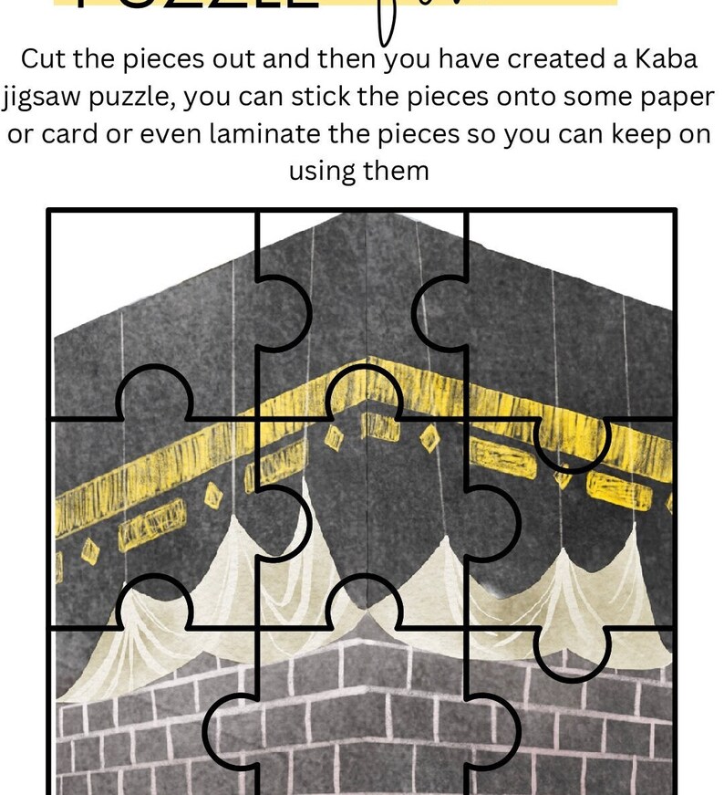 Islamic Worksheets Islamic Homeschooling Muslim Kids Diy Puzzles - Etsy