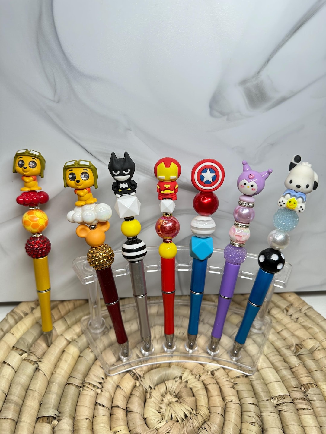 Winnie the Pooh Pens, Super Heros, Sanrio Pens, Beadable Pens, Doorable ...