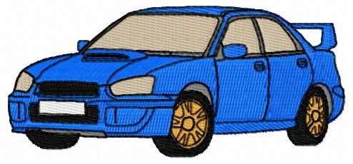 Subaru Impreza Car Embroidery Design Instant Download - Etsy