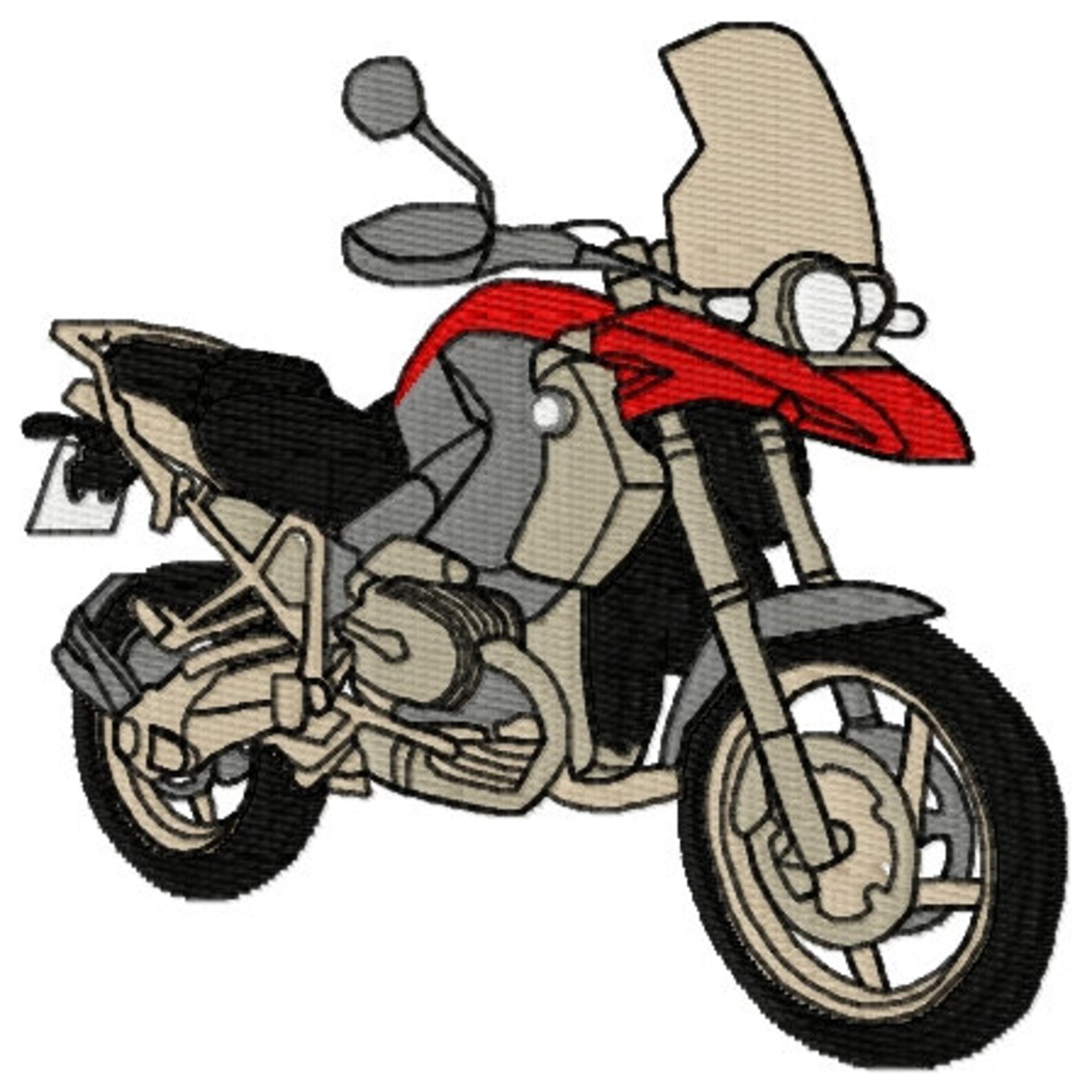 BMW R1200 GS Motorbike Embroidery Design - Instant Download - Adventure ...
