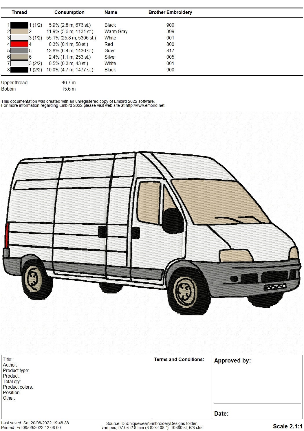 Courier Van Driver Embroidery Design - Instant Download - Van ...