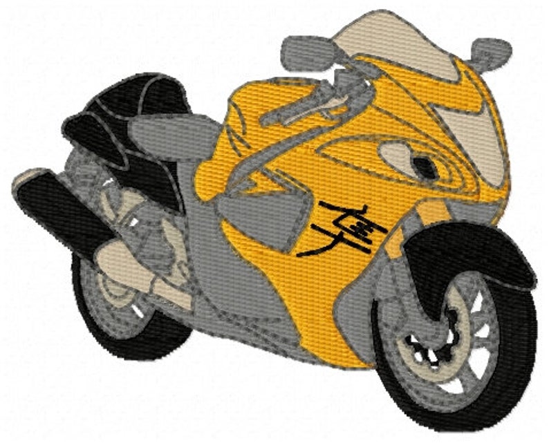 Suzuki GSX1300R Hayabusa GSX1300R Design Motorbike Embroidery Design ...