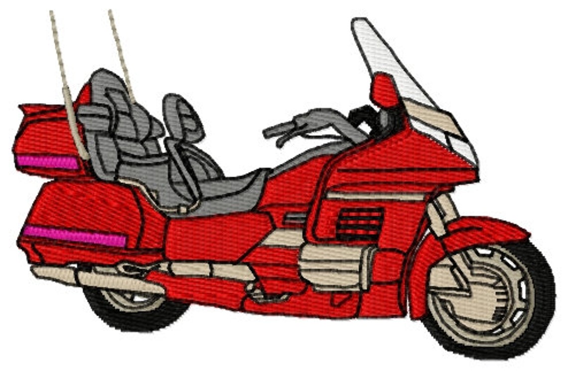 Goldwing GL1500 Motorbike Embroidery Design - Instant Download - Honda ...