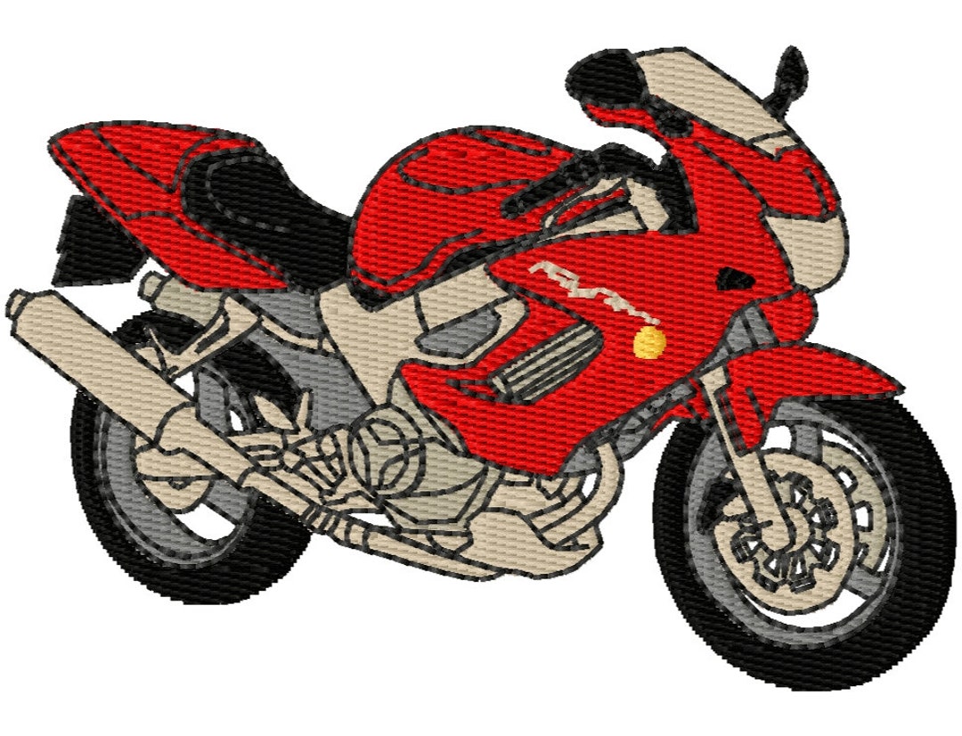 Honda VTR1000 F Firestorm Motorbike Embroidery Design - Instant ...