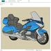 Goldwing GL1800 2022 Model Motorbike Embroidery Design - Instant ...