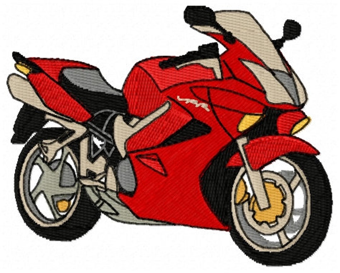Honda VFR 800 Motorbike Embroidery Design - Instant Download ...