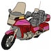 Honda GL1200 Goldwing Motorbike Embroidery Design - Instant Download ...